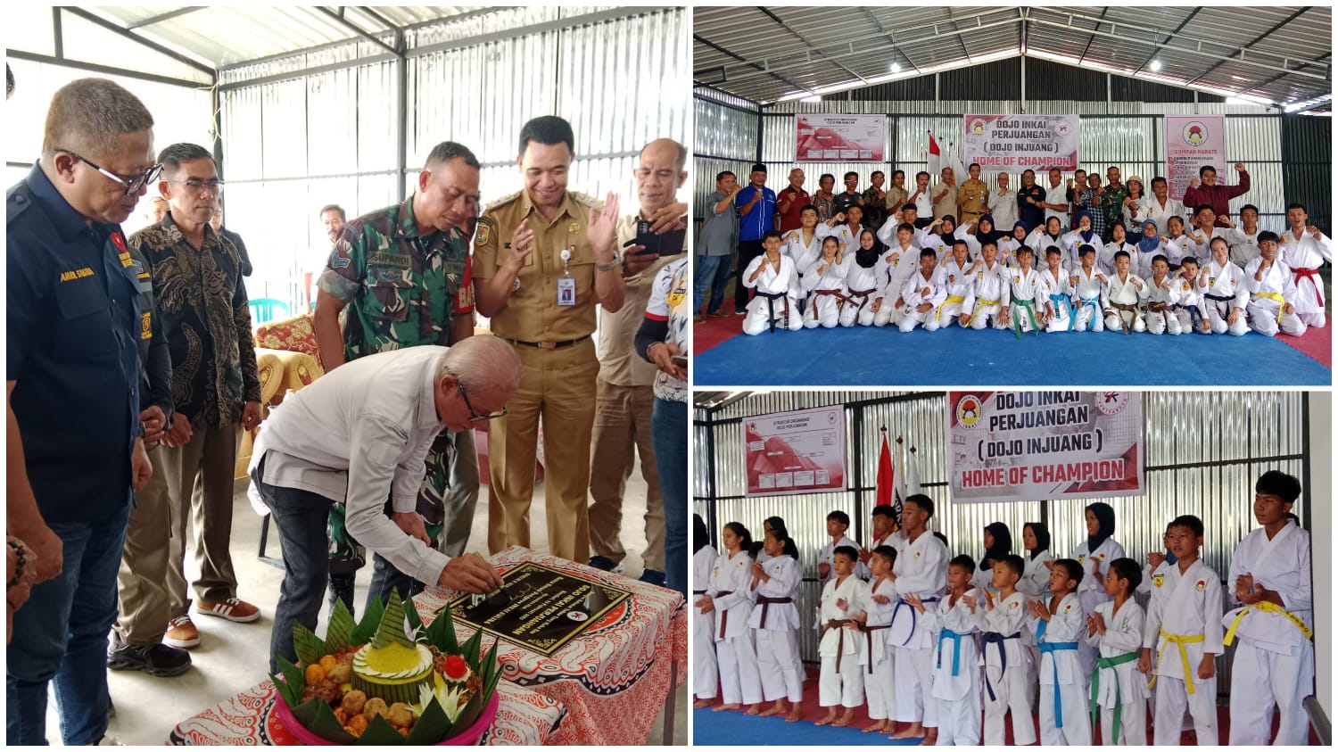 Lukman Abunawas Resmikan dan Buka Latihan Perdana Dojo INKAI Perjuangan ...